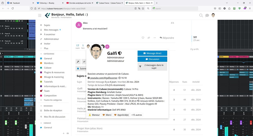 Mini-profil & infos - General - Cubase France